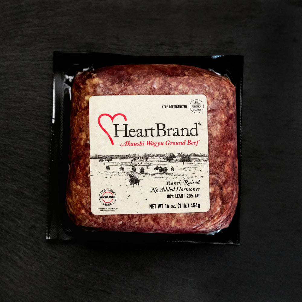 Akaushi Ground Beef // Wagyu | HeartBrand Beef